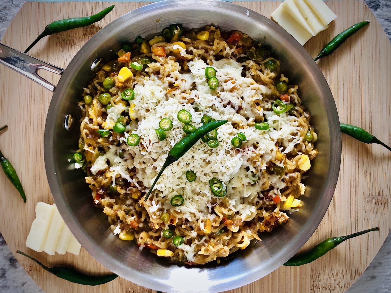 Cheese Masala Maggi Recipe - A Spicebox